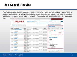 APPLICATION PROCESS for USAJOBS | PDF