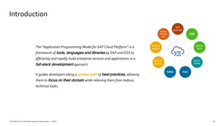 Overview and Walkthrough of the Application Programming Model with SAP Cloud Platform | PPT