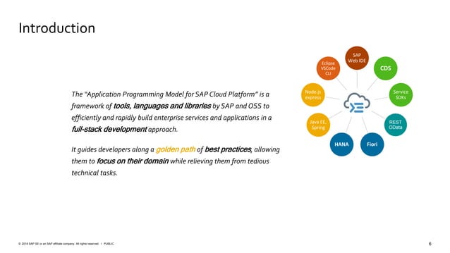 Overview and Walkthrough of the Application Programming Model with SAP Cloud Platform | PPT