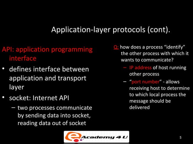 Application protocols | PPT
