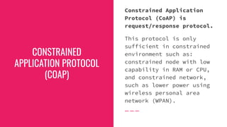 Overview on Application protocols in Internet of Things | PPT