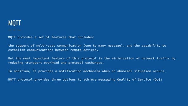 Overview on Application protocols in Internet of Things | PPT