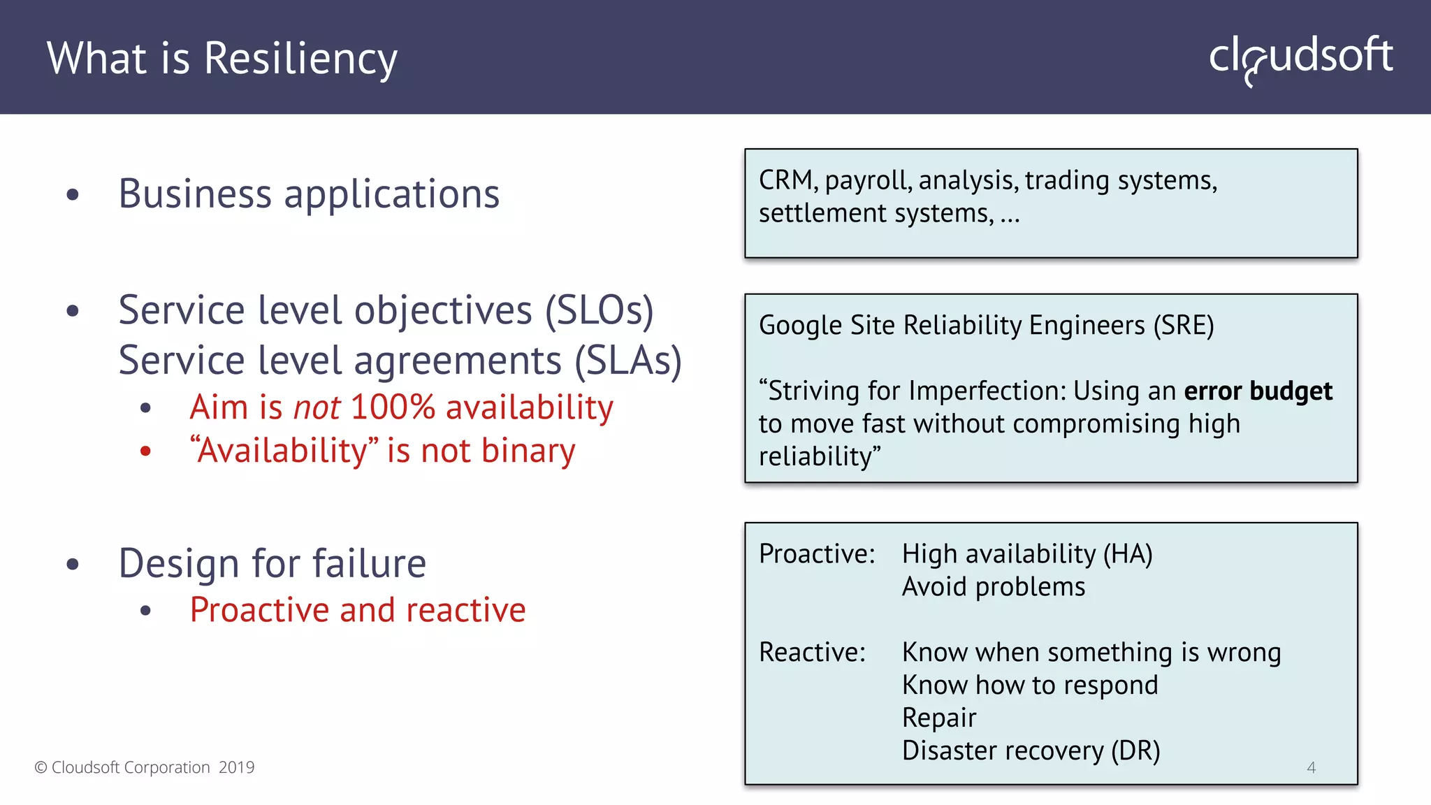 Application resilience: challenges and good practice | PDF