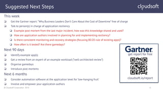 Application resilience: challenges and good practice | PDF