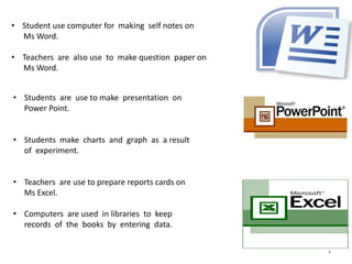 Applications of-computer | PPTX | Internet | Computing