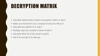 Applications of-linear-algebra-hill-cipher | PPTX