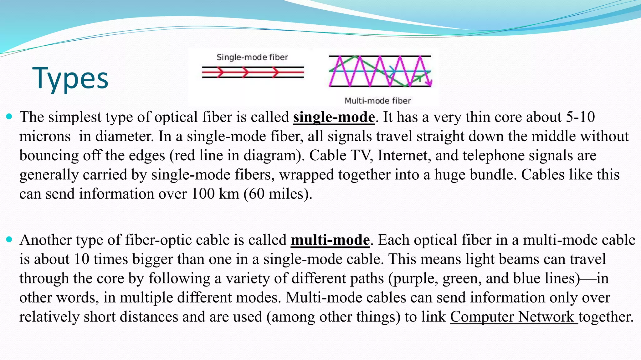 Optical Fiber | PPTX | Technology & Computing