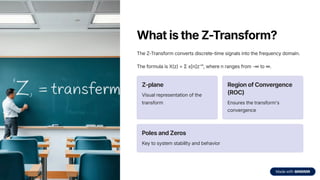 Applications-of-the-Z-Transform.pdfiuyadygfhdfusd | PDF