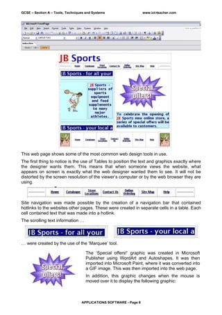 Applications Software - Web Design. worksheet. | DOC | Web Design and ...