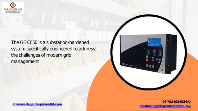 Applications and Benefits of Implementing the GE C650 Bay Control ...