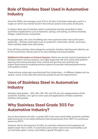 Applications and Uses of Stainless Steel in Automotive Industry.pdf