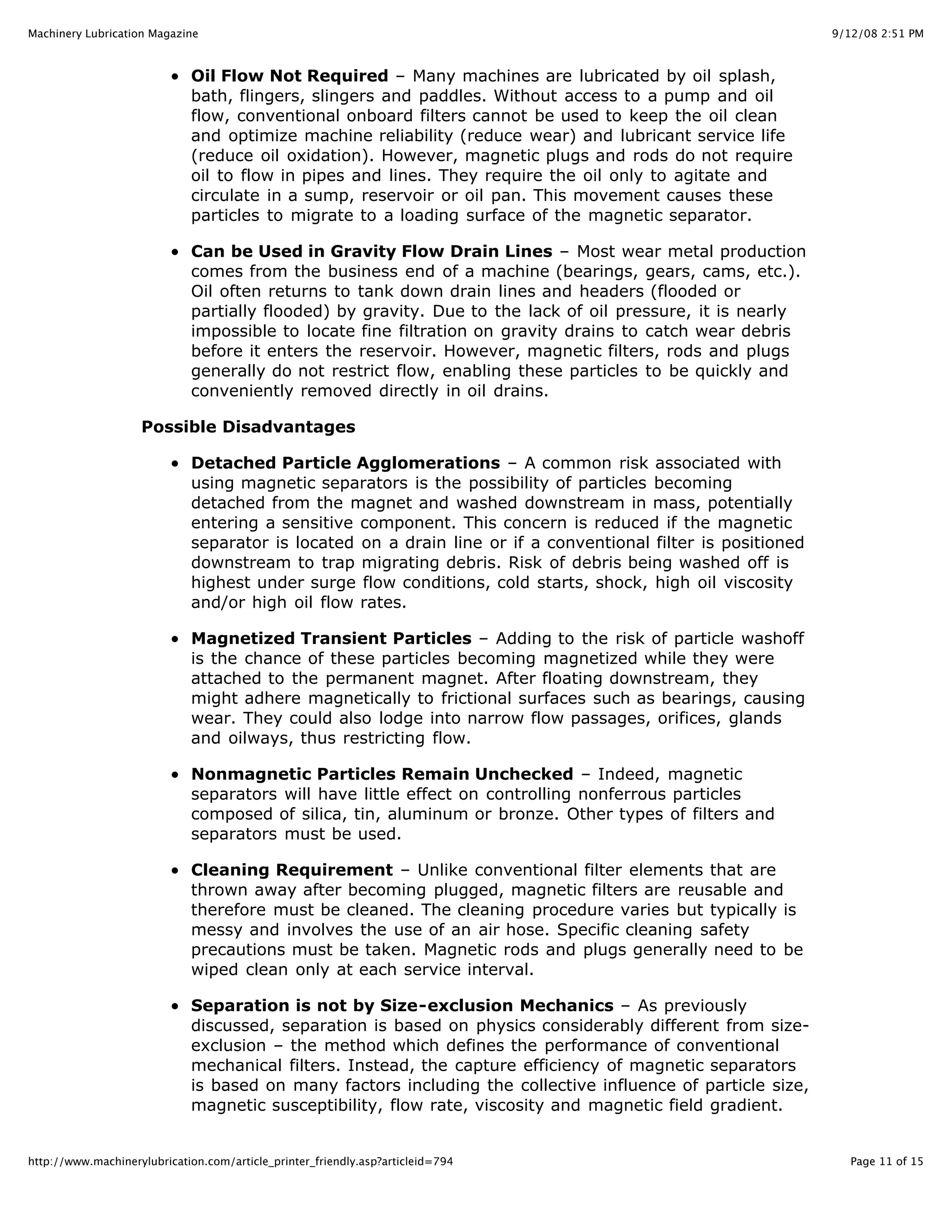 Applications & benefits of magnetic filtration | PDF