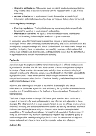 AI for Legal Research with applications, tools | PDF