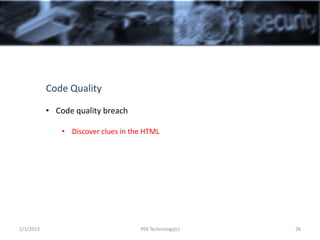 Application security overview | PPTX