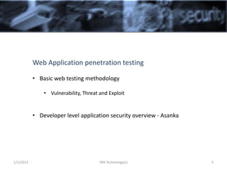 Application security overview | PPTX