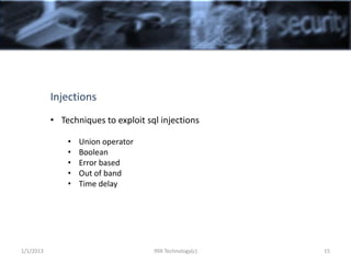 Application security overview | PPTX