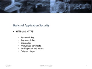 Application security overview | PPTX