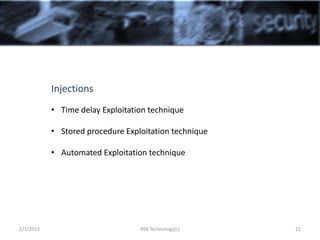 Application security overview | PPTX