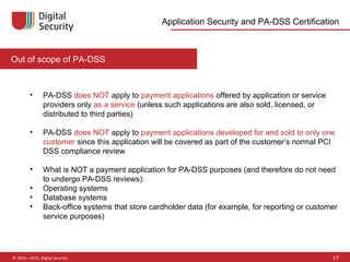 Application security and pa dss certification | PPT