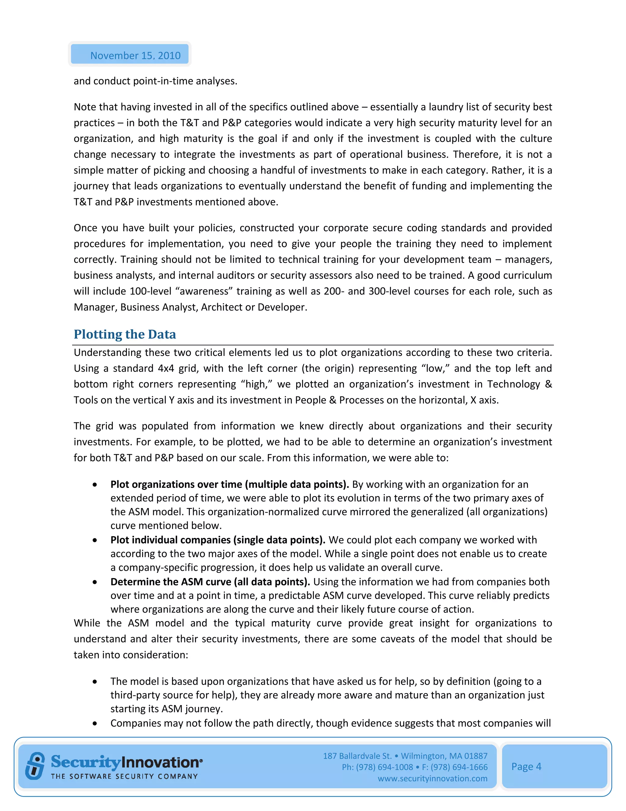 Application Security Maturity Model | PDF