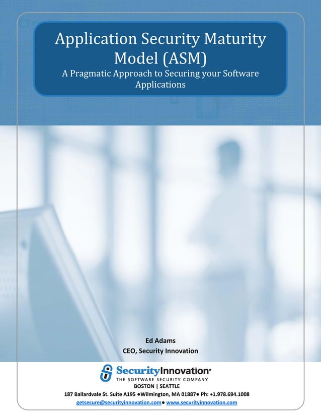 Application Security Maturity Model | PDF