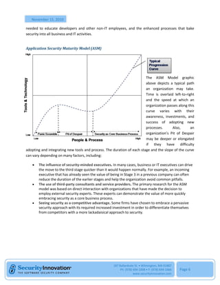Application Security Maturity Model | PDF
