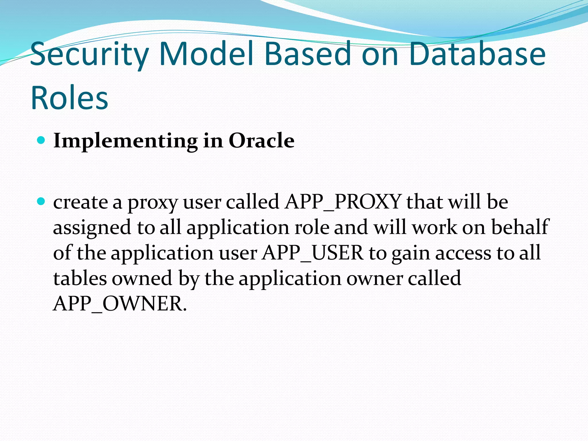 Application security models | PPTX