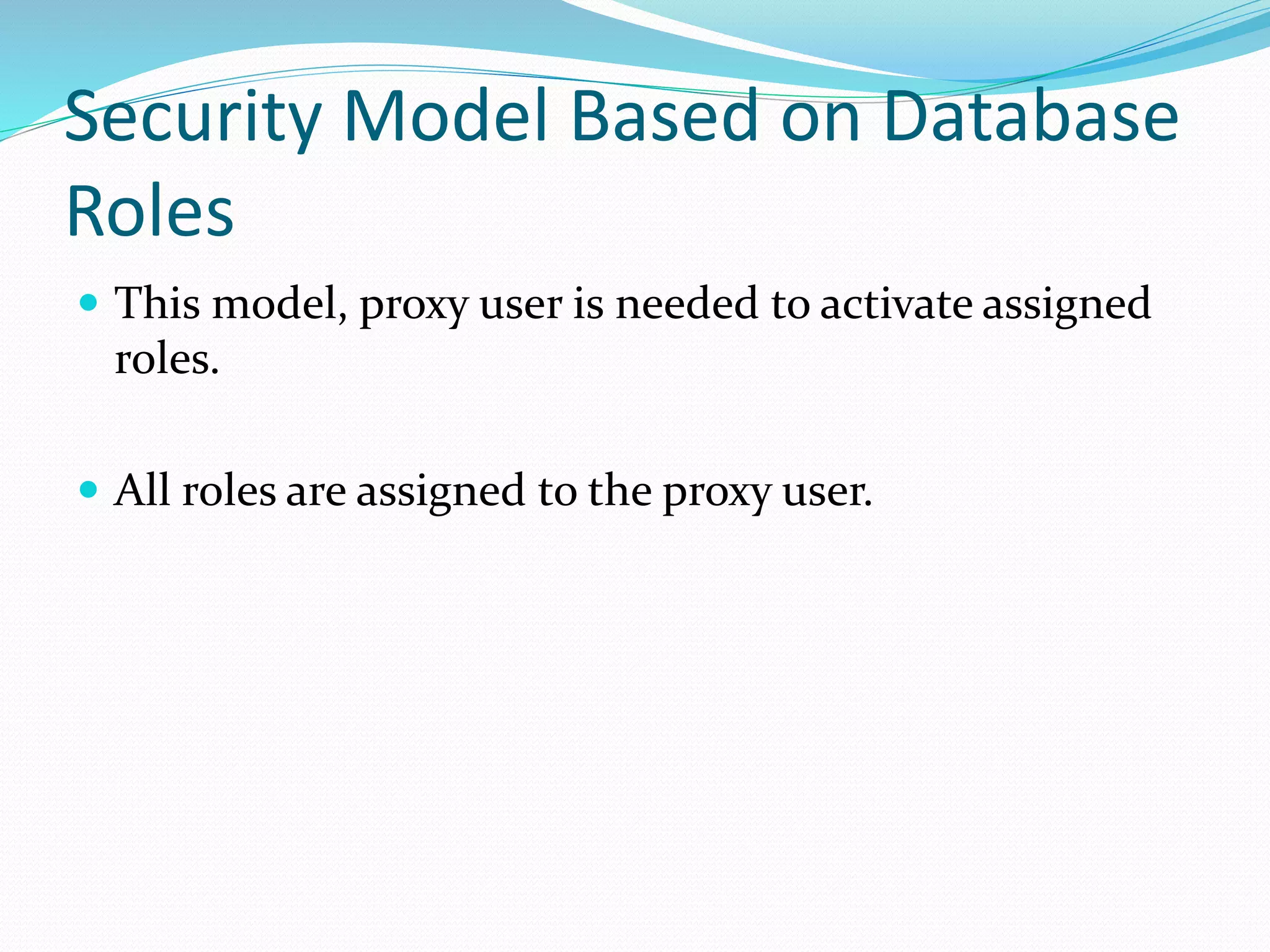 Application security models | PPTX