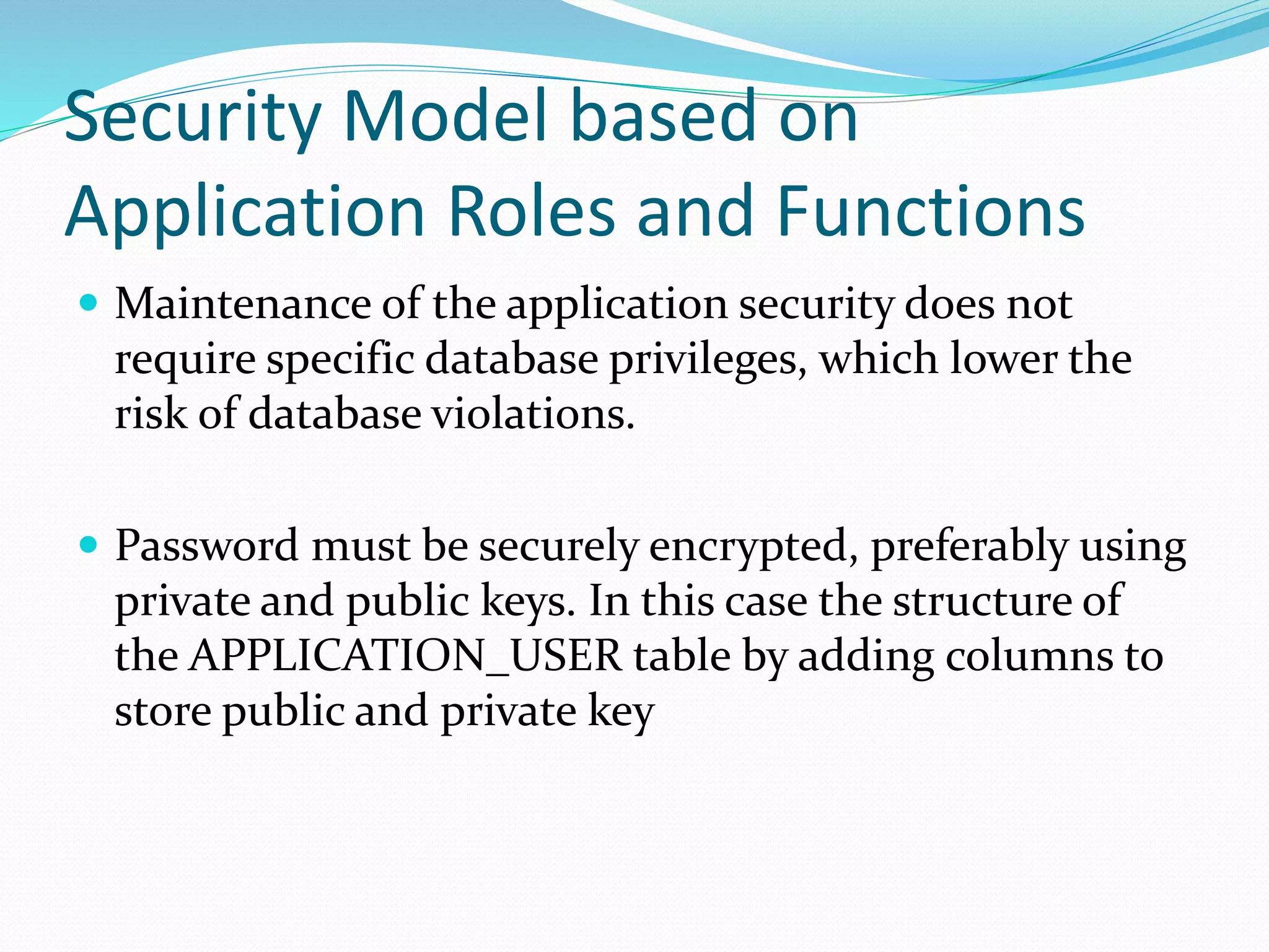 Application security models | PPTX