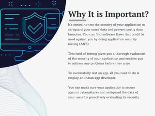Application Security Testing Benefits Value and Tools | PDF