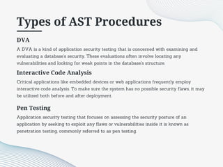 Application Security Testing Benefits Value and Tools | PDF