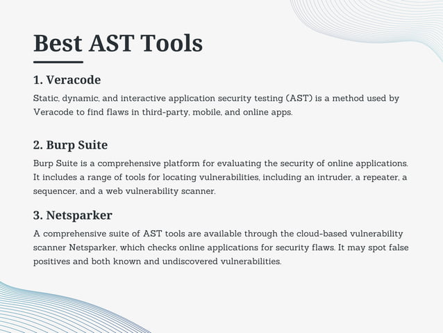 Application Security Testing Benefits Value And Tools Ppt