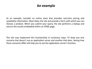 Application server vs Web Server | PPTX