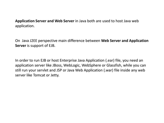 Application server vs Web Server | PPTX