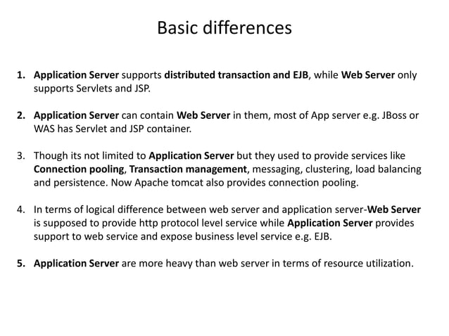 Application server vs Web Server | PPTX
