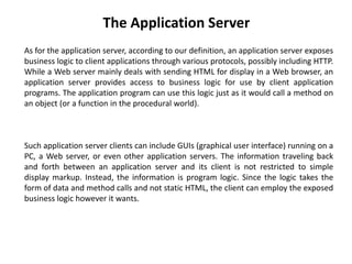 Application server vs Web Server | PPTX