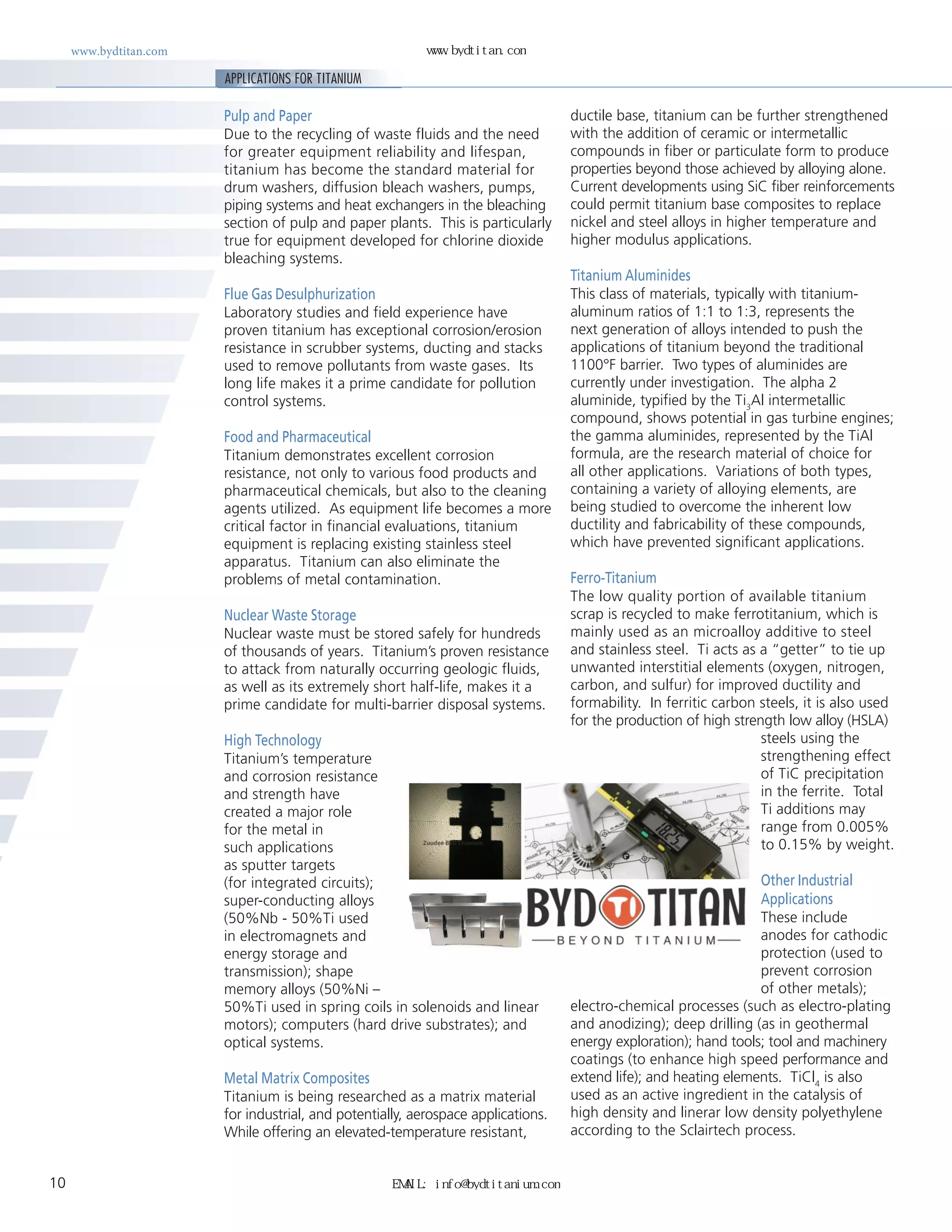 Applications for titanium An Expansive — and Expanding — Scope of Uses.pdf