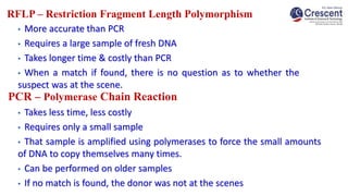 Applications in forensics PCR and DNA fingerprinting.pptx