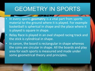 Applications of 3D and 2D geometry | PPTX