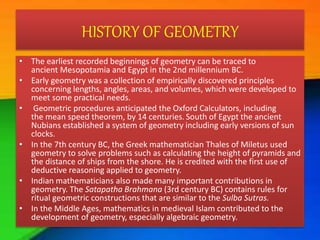 Applications of 3D and 2D geometry | PPTX