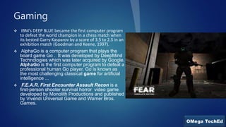 Applications of A.I | PPT