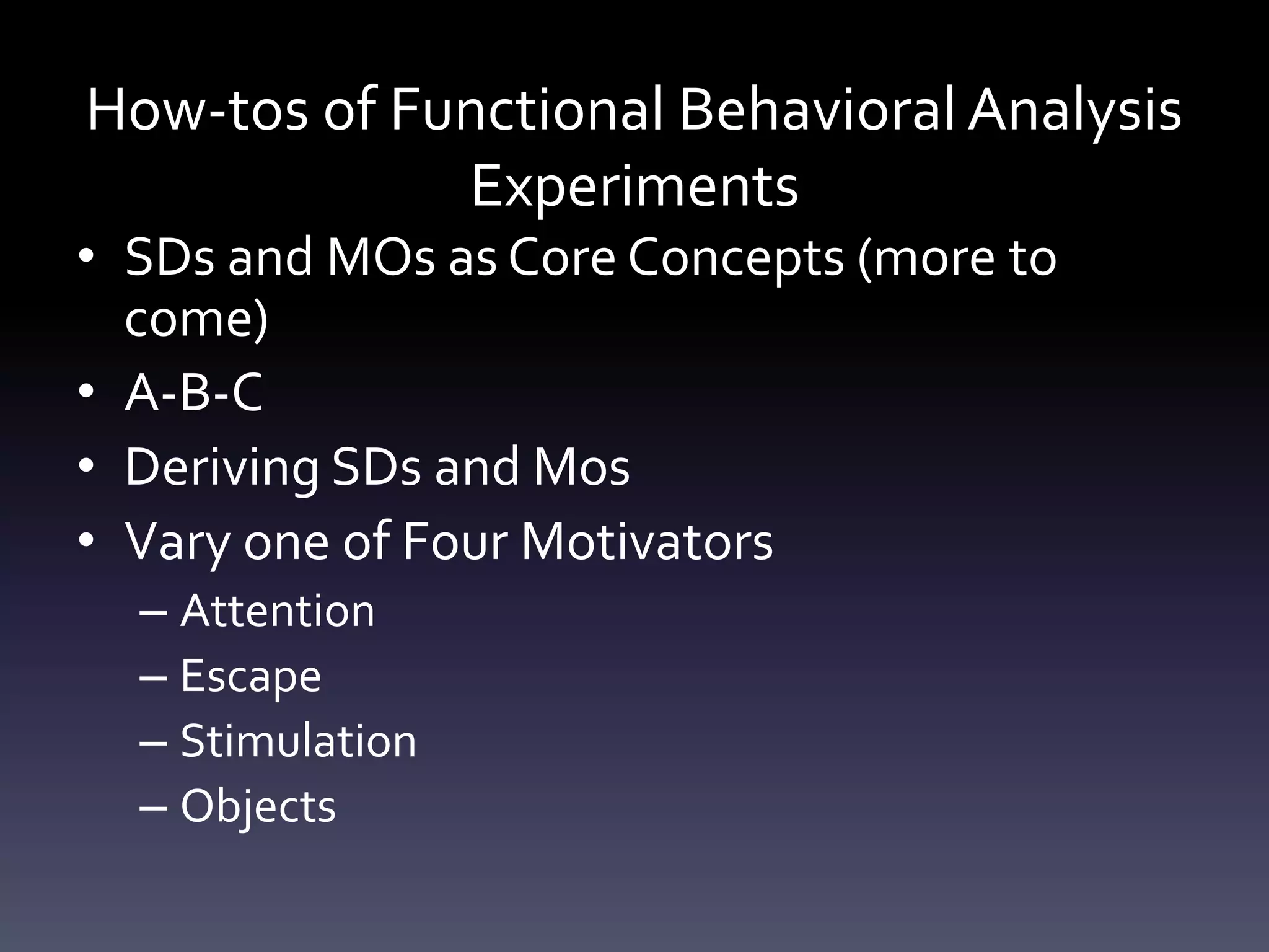 Applications of ABA in clinical settings | PPTX
