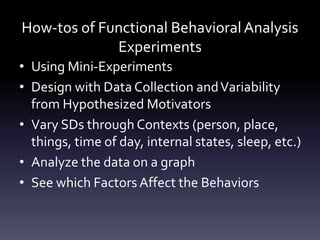 Applications of ABA in clinical settings | PPTX