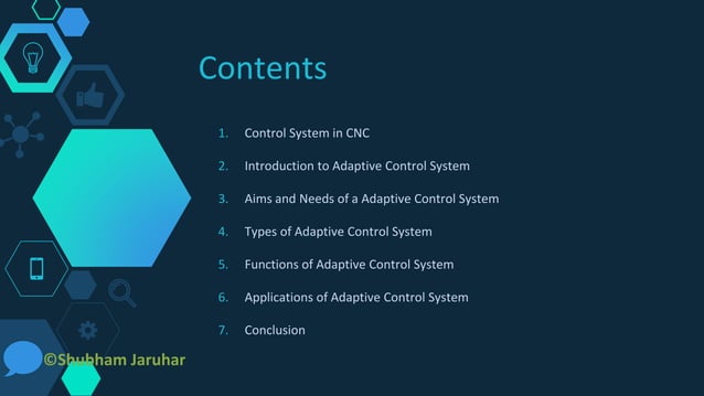 Applications Of Adaptive Control System In Cnc Ppt