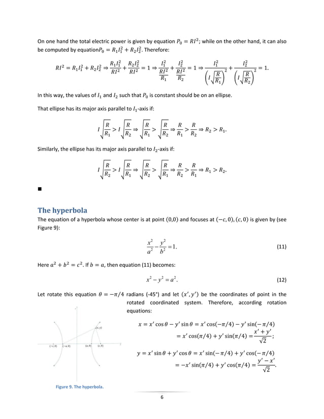 Applications of analytic geometry | PDF