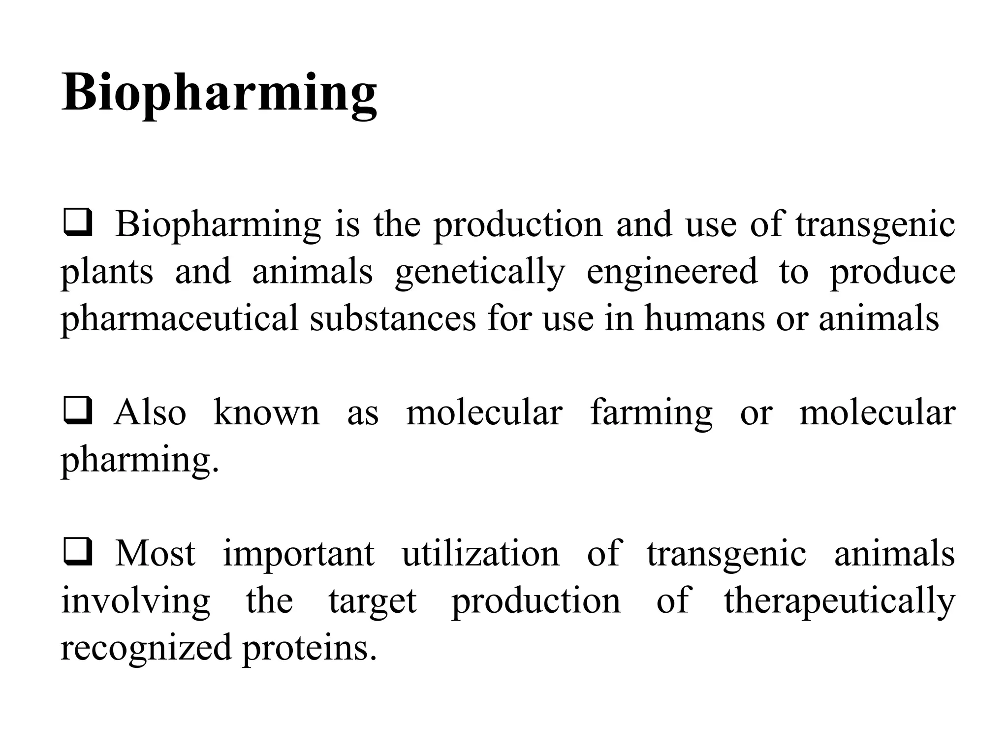 Applications of animal biotechnology | PPTX