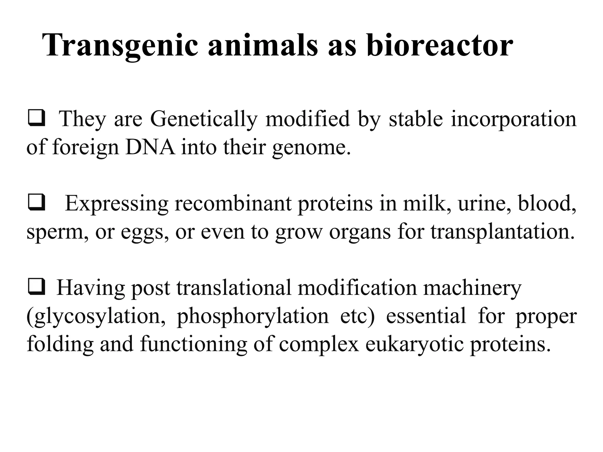 Applications of animal biotechnology | PPTX