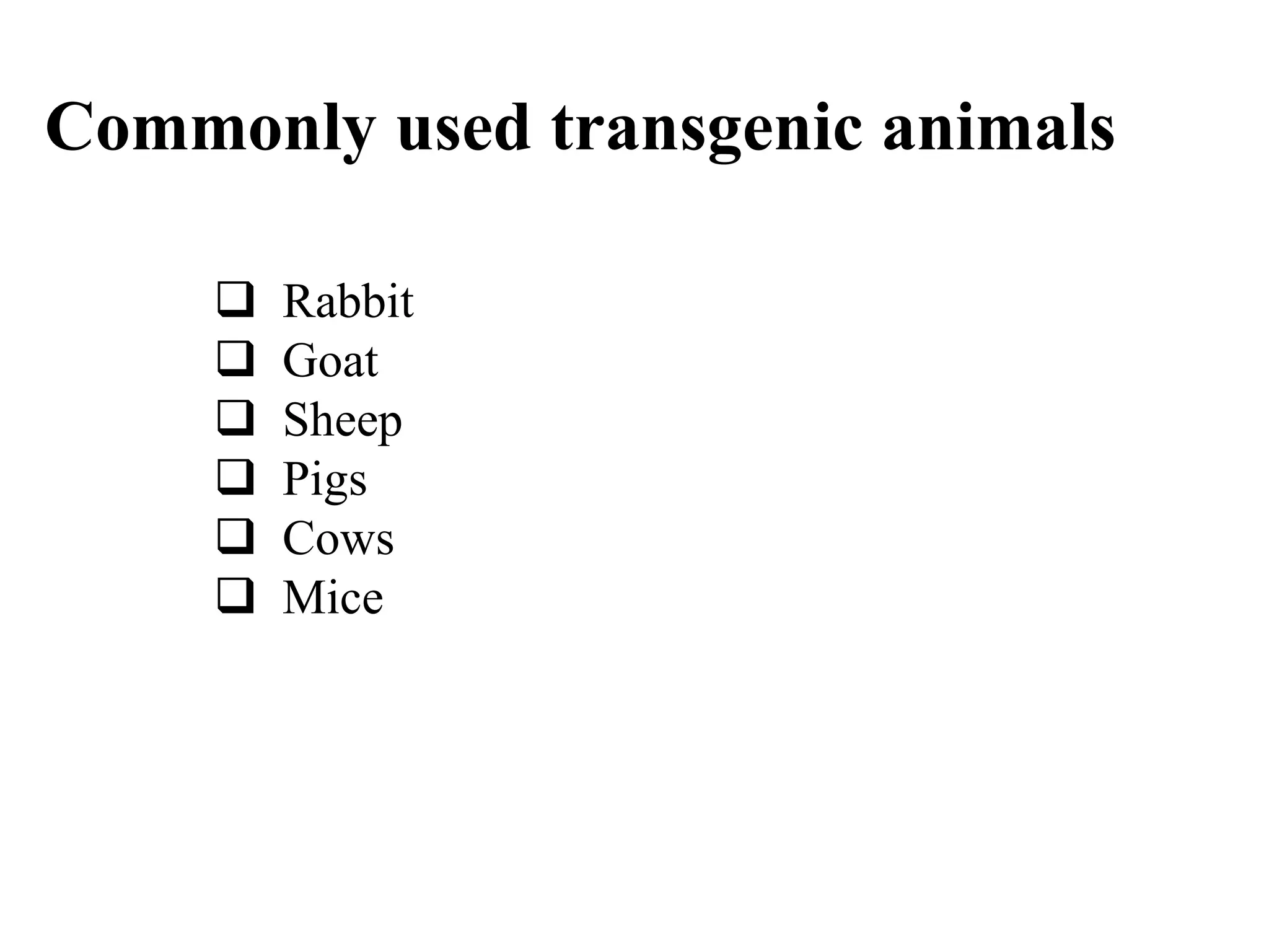 Applications of animal biotechnology | PPTX