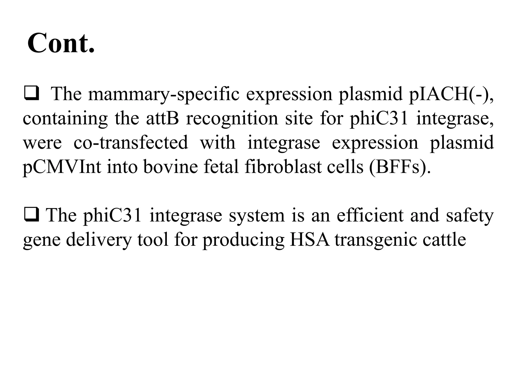 Applications of animal biotechnology | PPTX