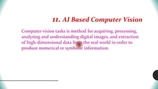 Applications of artificial intelligence | PPTX